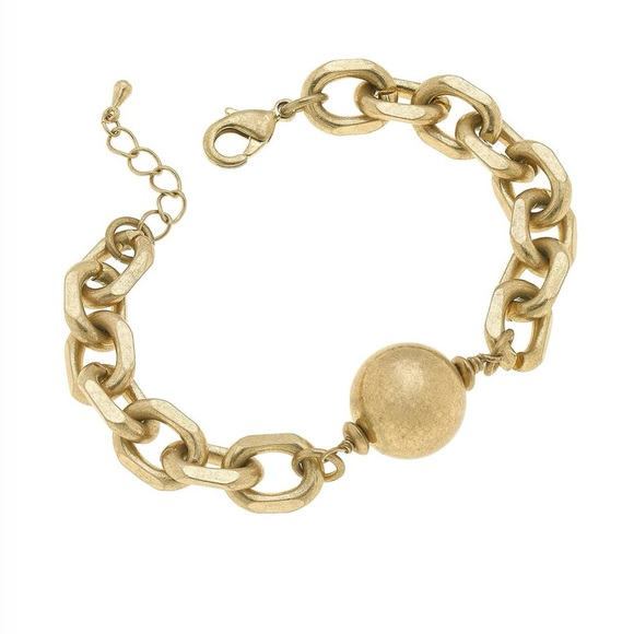 Bella Canvas | Jewelry | Canvas Carli Bead Chunky Chain Bracelet In ...